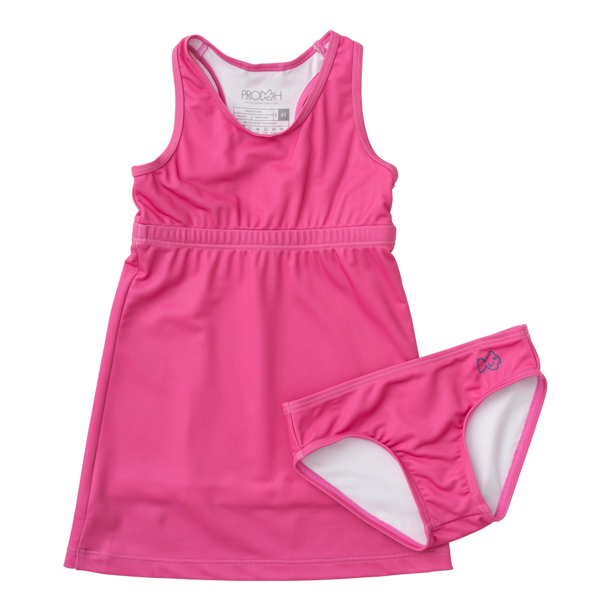 Girls Swim Dresses 12m to L12/14 - Cheeky Pink | PRODOH