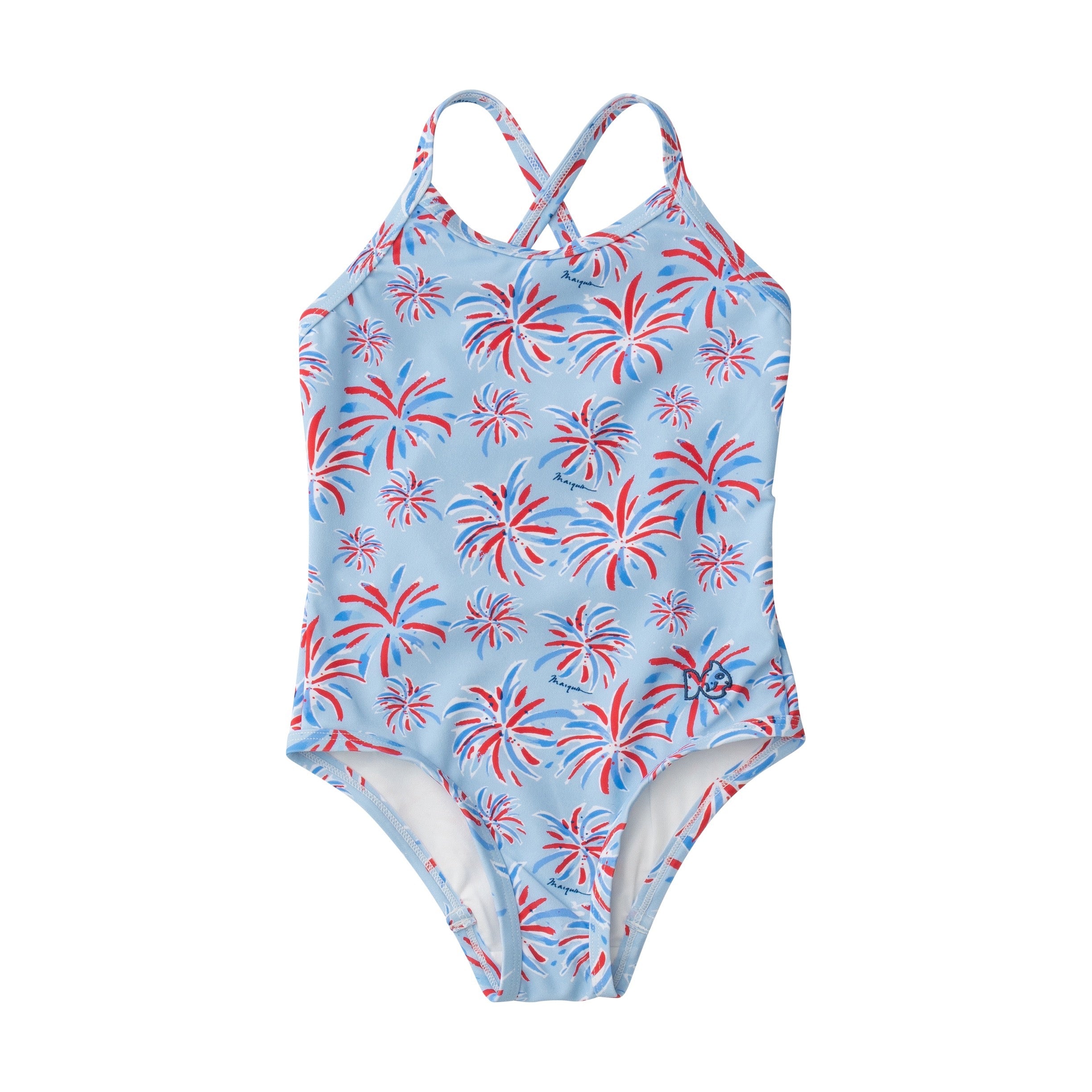 Girls' Spring Tides One-Piece Swimsuit - Fireworks Print – PRODOH